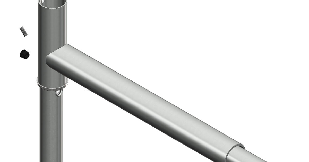 Toppmonterad rak arm á 0,6 m (48 mm anslutning) – Moramast