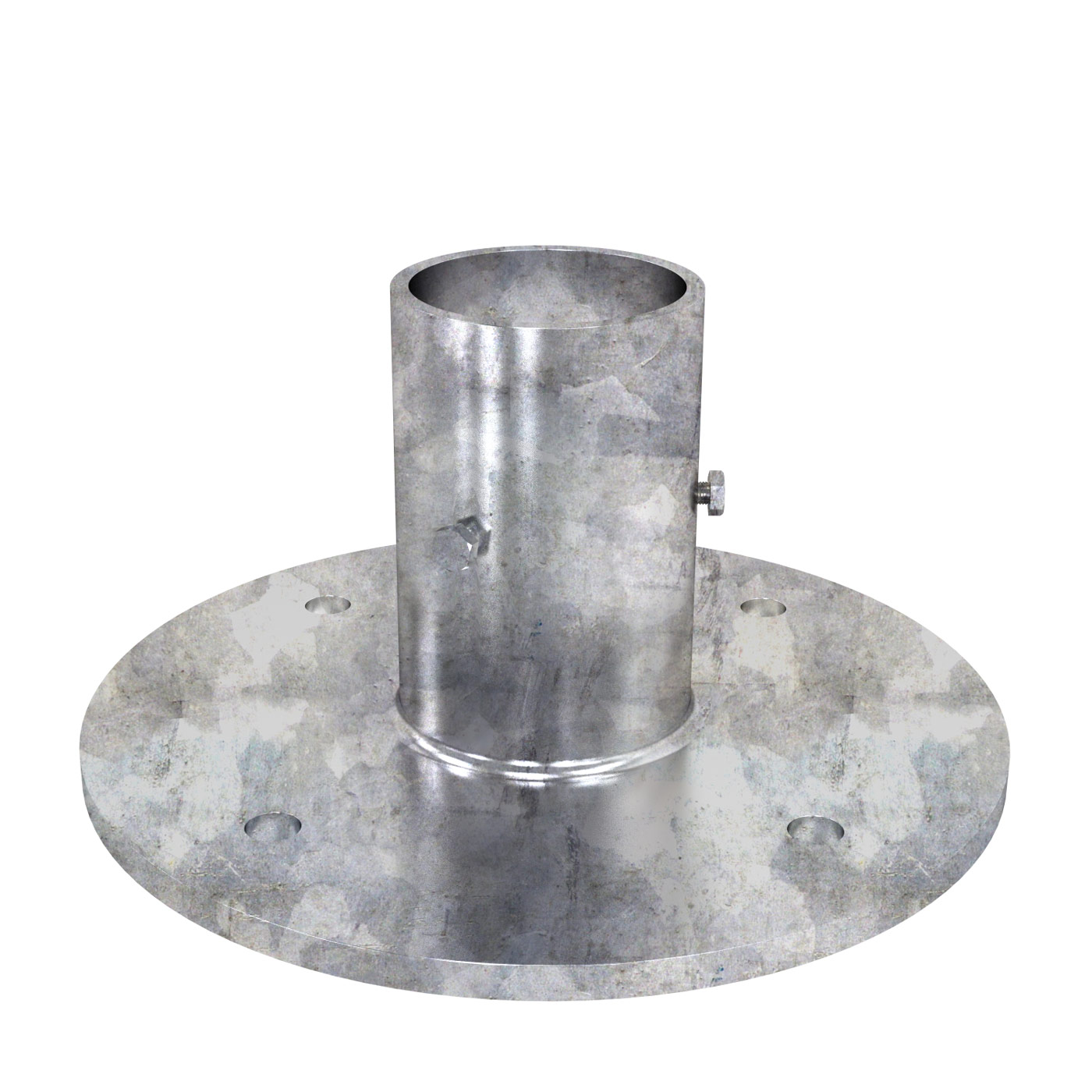 Stolpfot för stålstolpe (108 mm rör) – Moramast